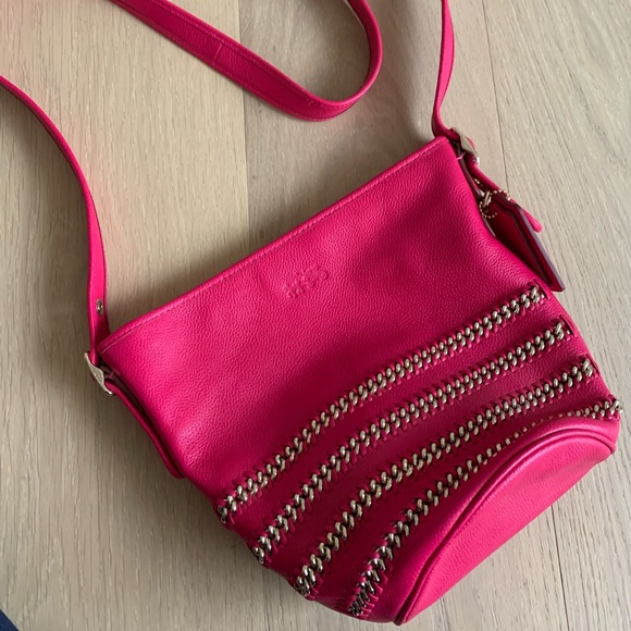 Coach | Bags | Nwt Coach Mini Duffle Chain Braided Leather Pink ...
